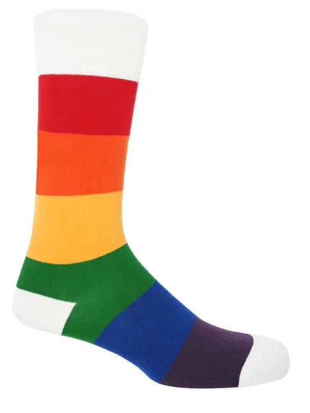Rainbow Stripe Men's Luxury Socks – Kei & Molly Textiles, LLC