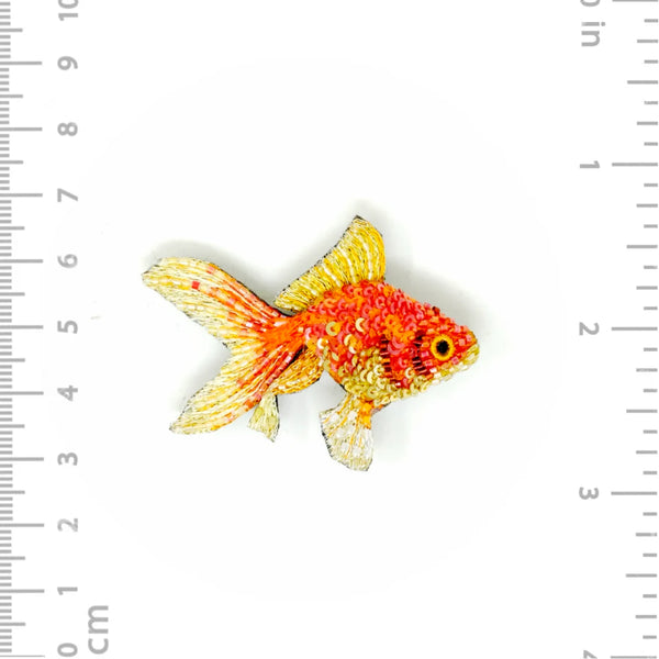 Fantail Goldfish Brooch – Kei & Molly Textiles, LLC